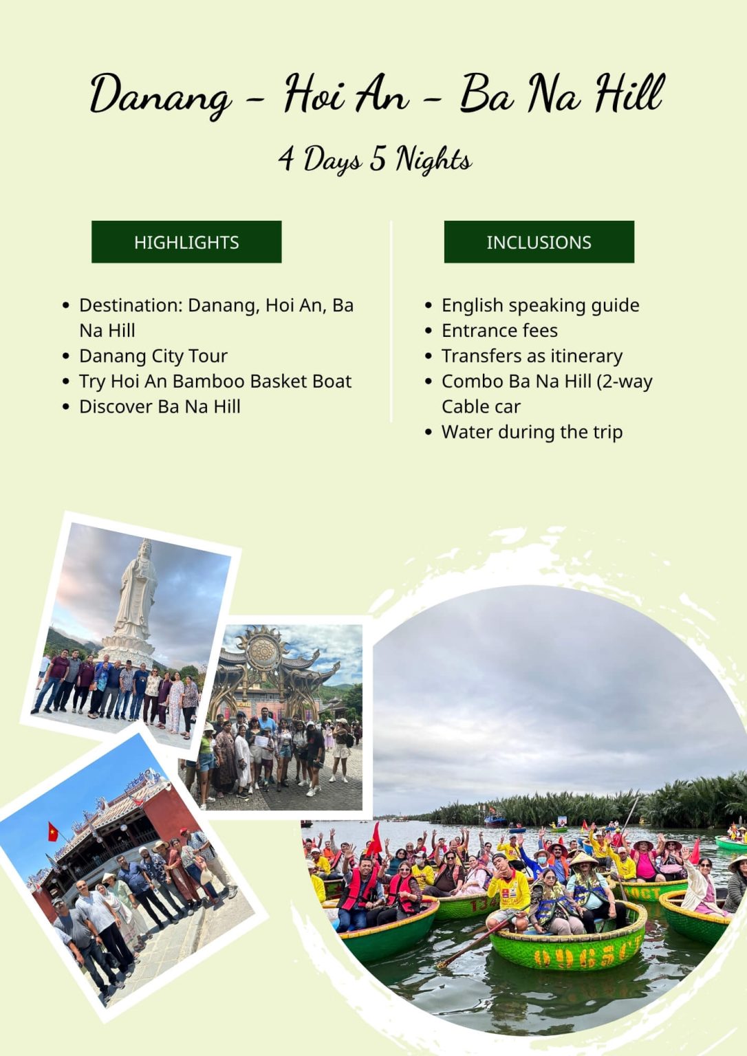Danang - Hoi An - Ba Na Hill - 4 Days - Viet Dan Travel